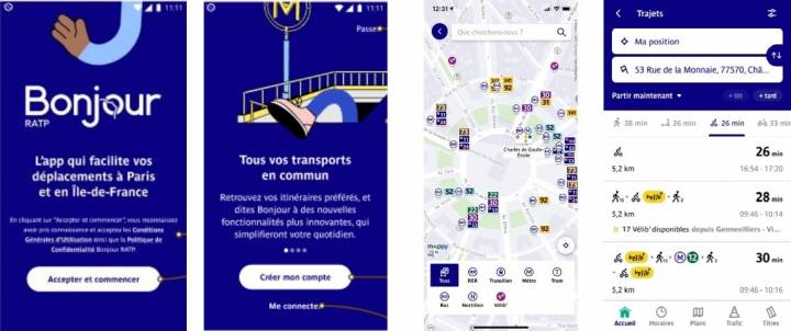 L'appli RATP fait peau neuve et change de nom ; Bonjour RATP
